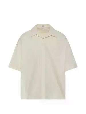 Loewe Short Sleeve Shirt In Cotton - Neutrals