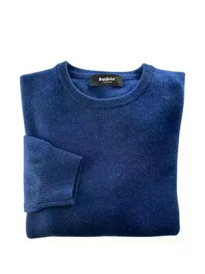 BALDININI Logo-plaque Cashmere Sweater - Blue