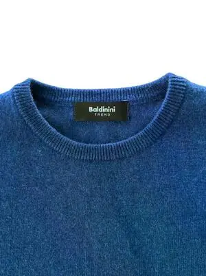 BALDININI Logo-plaque Cashmere Sweater - Blue