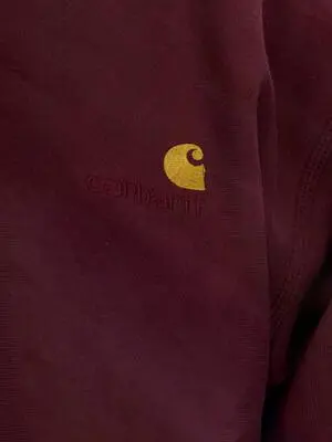 Carhartt Work In Progress Quarter-zip Logo-embroidered Sweater