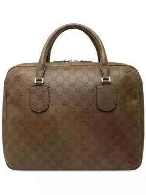 Gucci 2000-2015 Guccissima Business Bag - Brown