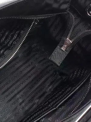 Prada 2013-2026 Saffiano Trimmed Tessuto Satchel