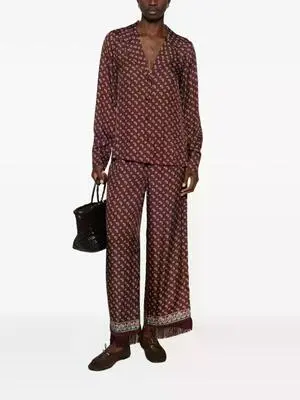 DÔEN Rania Paisley-print Shirt - Brown