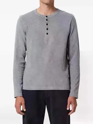 Citizens Of Humanity Classic Henley Long-sleeve T-shirt - Grey