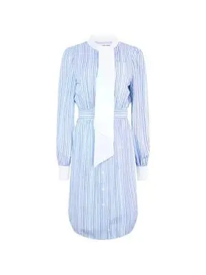 Moschino Striped Tie-detail Dress