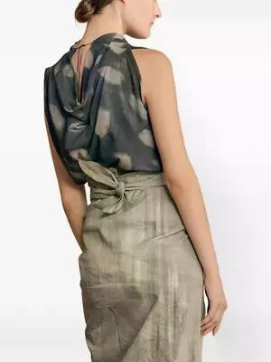 CORTANA Ryo Wrap Maxi Skirt