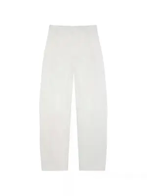 CORTANA Costa High-waisted Linen Trousers - Neutrals