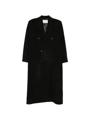 THE FRANKIE SHOP Gaia Double-breasted Coat - Black
