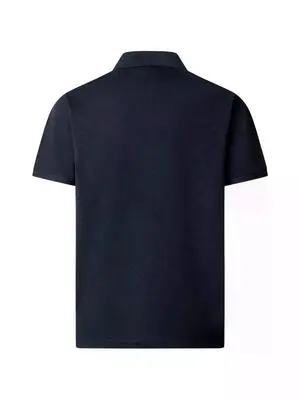 HACKETT  Check-trim Cotton Polo Shirt - Blue
