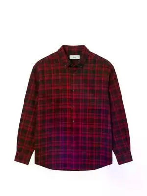 DUNST Checkered Button-down Shirt - Red