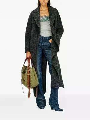 DIESEL® Long Coat In Wool And Alpaca Blend