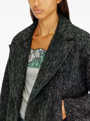 DIESEL® Long Coat In Wool And Alpaca Blend