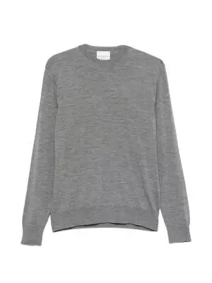 BALLANTYNE Crew-neck Ribbed-trim Sweater - Grey