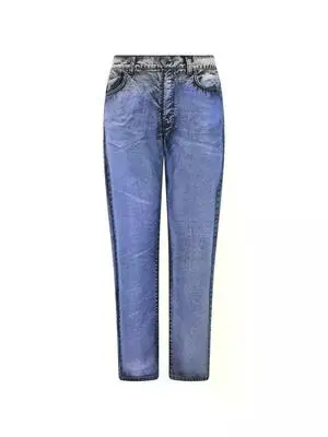 Moschino Logo-patch Straight-leg Jeans