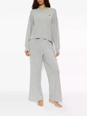 Polo Ralph Lauren Logo-embroidered Two-piece Pajamas Set