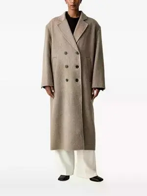 VICOLO Double-breasted Coat - Neutrals