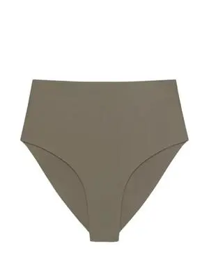Jade Swim Bound High-waisted Bikini Bottoms - Grey