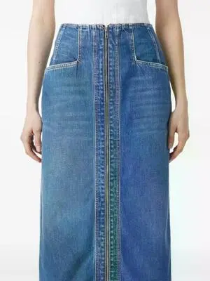 Closed A Better Zip-up Midi Skirt - Blue