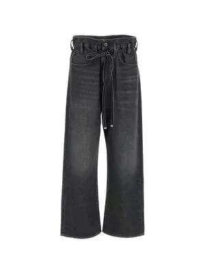 Ag Paperbag-waist Tie-fastening Jeans