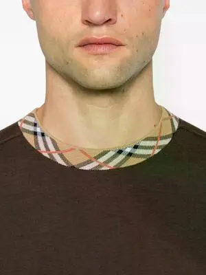 Burberry Check-trim Long Sleeve T-shirt