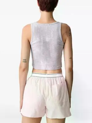 Sporty & Rich Ribbed Cropped Tank Top