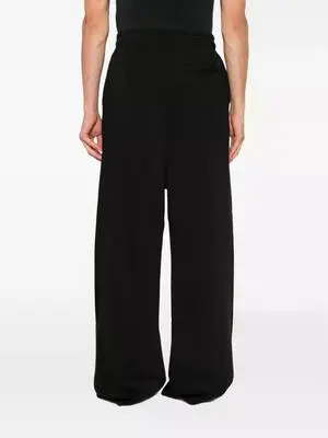 ENTIRE STUDIOS Elasticated-waistband Wide-leg Track Pants - Black