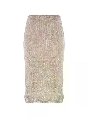 Zeynep Arçay Sequin-embellished Slit Midi Skirt