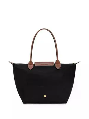 Longchamp M Le Pliage Leather-trim Tote Bag