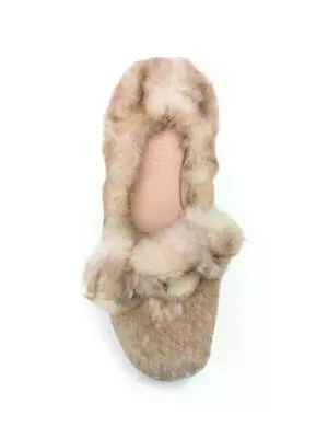 Zimmermann Lamb-shearling Ballet Flats