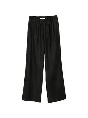RÓHE Elasticated-waist Wide-leg Trousers - Grey
