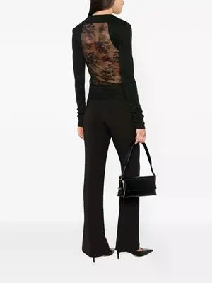 Imperial Lace-panel Long-sleeve T-shirt