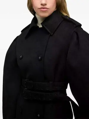 GANNI Coat In Double-faced Wool