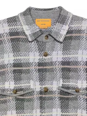 Guest In Residence Check-pattern Cashmere Shirt