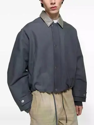 Acne Studios Leather-collar Cotton Jacket