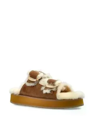 EMU AUSTRALIA Cabello Shearling-trim Platform Sandals