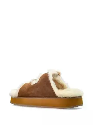 EMU AUSTRALIA Cabello Shearling-trim Platform Sandals