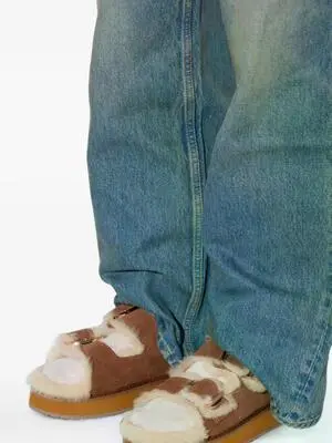 EMU AUSTRALIA Cabello Shearling-trim Platform Sandals