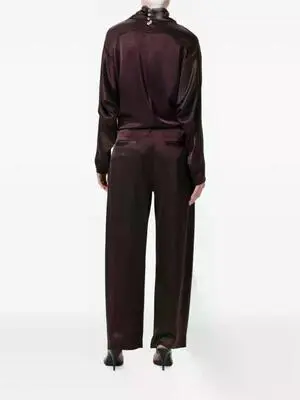 Citizens Of Humanity Brynn Hammered-satin Trousers - Brown