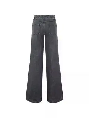 Moschino Heart-button Wide-leg Jeans
