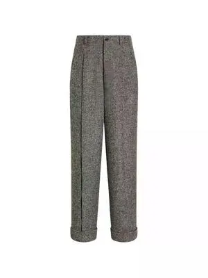 Dolce & Gabbana Birdseye Wool Blend Trousers