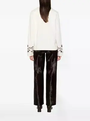 Moncler Embroidered Long-sleeve T-shirt