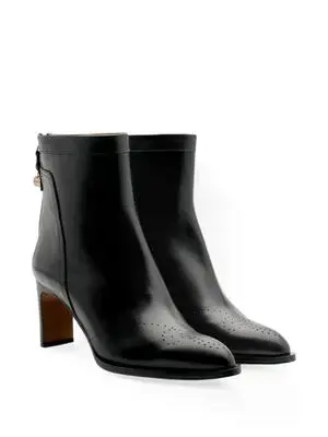 LOTTUSSE Smithson Perforated Leather Ankle Boots