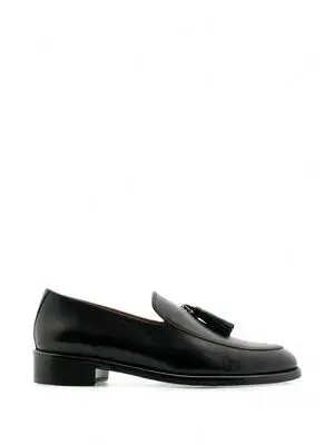 LOTTUSSE Pina Tassel Leather Loafers - Black