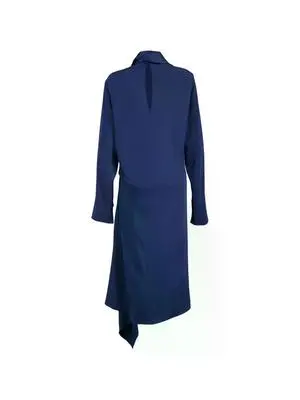 Stella McCartney Draped Satin-finish Midi Dress
