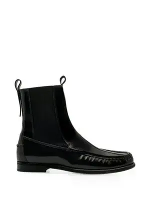 LOTTUSSE Lara Chelsea Loafer Boots - Black