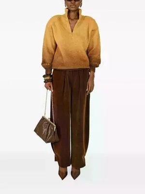 ROWEN ROSE Ombré-effect Mohair-blend Sweater - Yellow