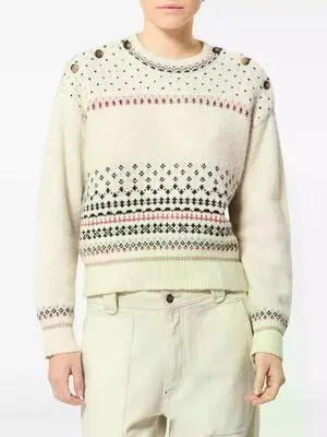 MARANT ETOILE Buttoned-shoulder Sweater