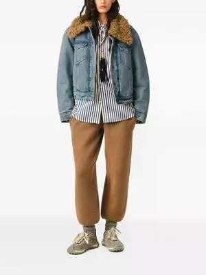 AMI Paris Denim Cotton Padded Trucker Jacket