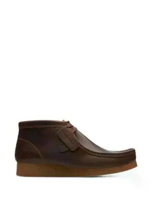 Clarks Wallabee Evo Bt Leather Desert Boots - Brown