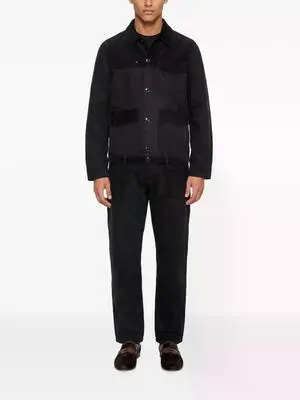 You Must Create Files Corduroy-panelled Straight-leg Trousers